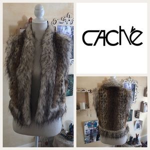 Cache | Jackets & Coats | Cache Faux Fur Vest | Poshmark